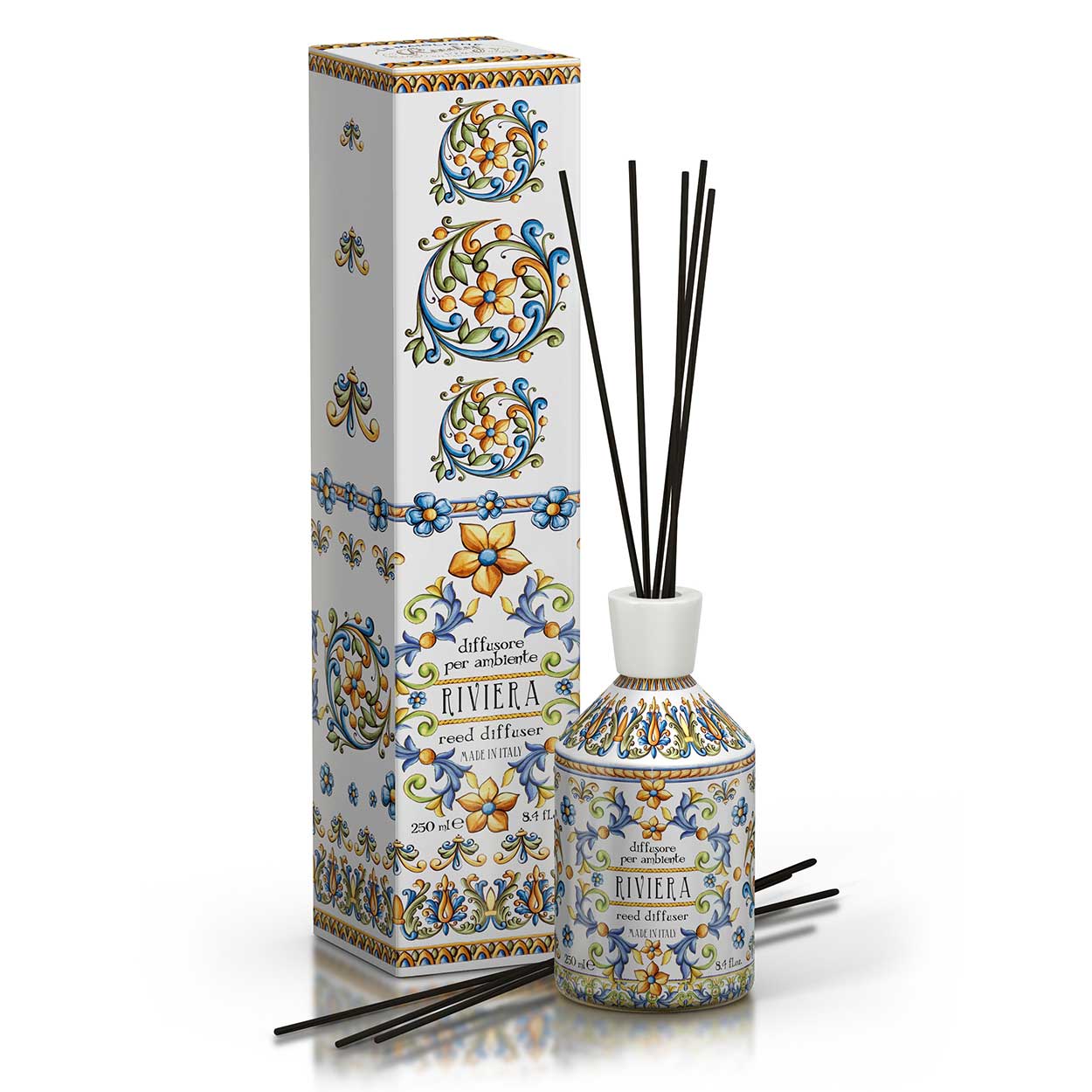 Room diffuser with sticks 250mL - Riviera range – Rudy Profumi