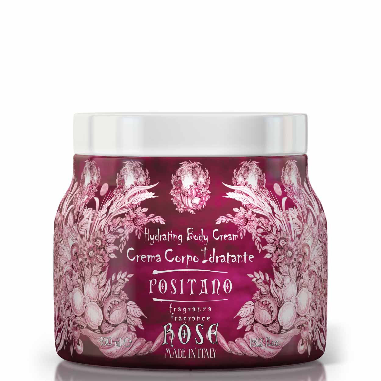 Moisturizing Body Cream 450 mL - damask rose - Positano range – Rudy ...